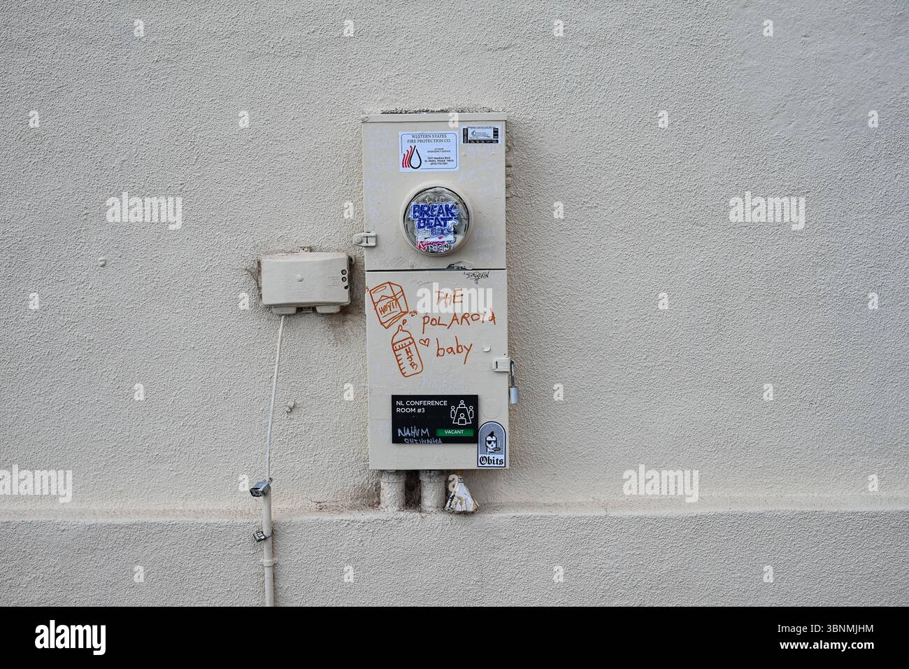 The backside of art instillation Prada Marfa in Texas Stock Photo - Alamy
