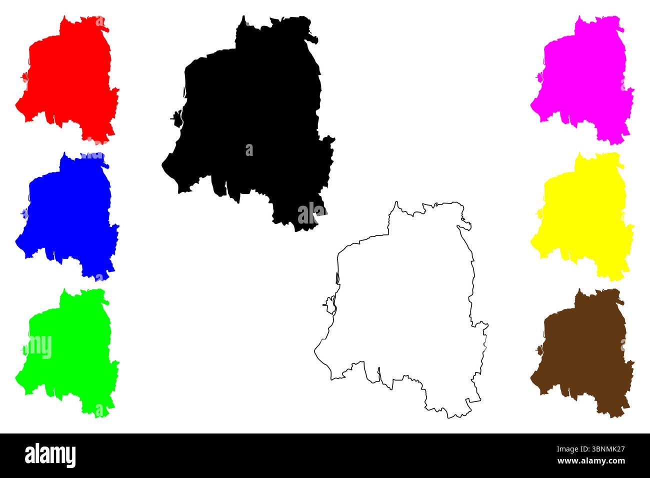 Chikusei city (Japan, Nihon-koku or Nippon-koku, Kanto region) map ...