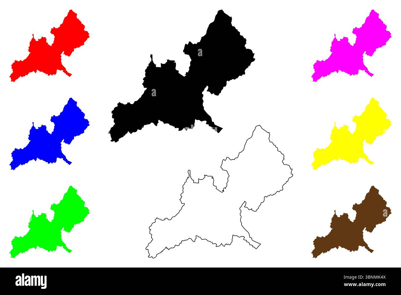 Chikushino city (Japan, Nihon-koku or Nippon-koku, Kyushu region) map ...