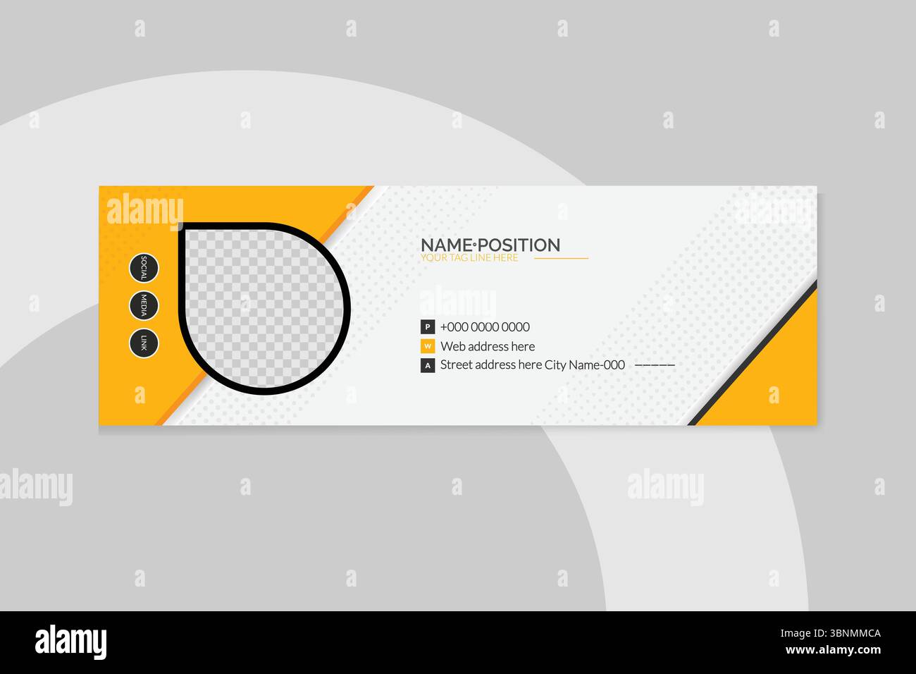 Modern and minimalist email signature Stock Vector Image & Art - Alamy