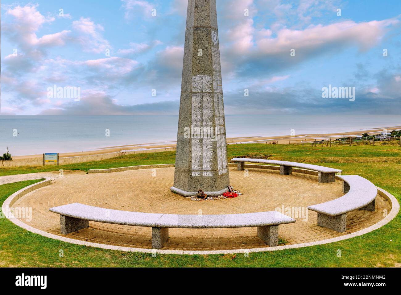 Obelisk of the 1st US Infantry Division with names and ranks of the ...