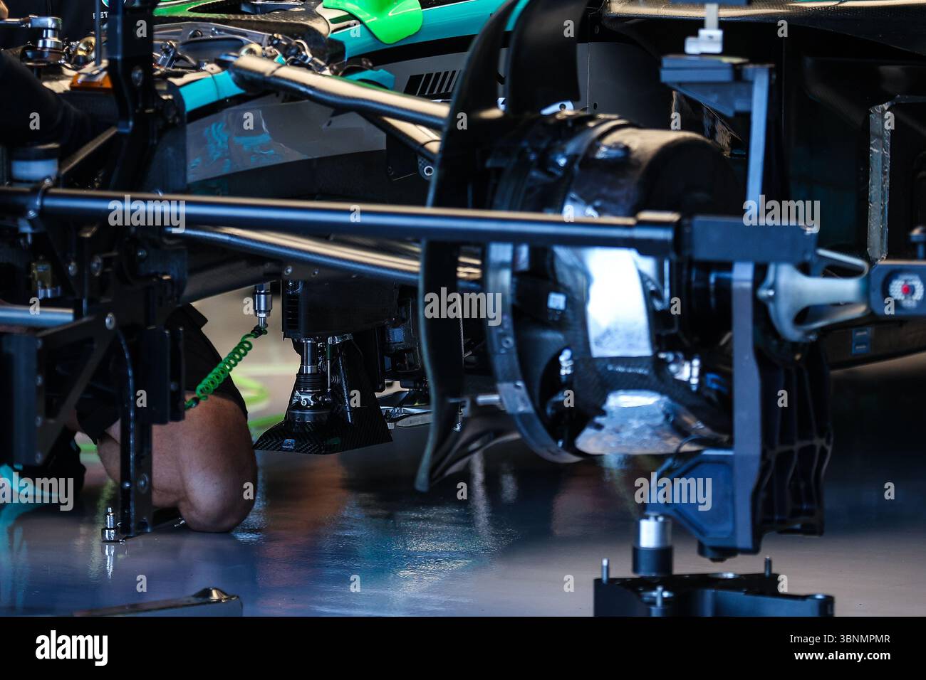 Mercedes AMG F1 Team W16, mechanical detail T-tray detail during the ...