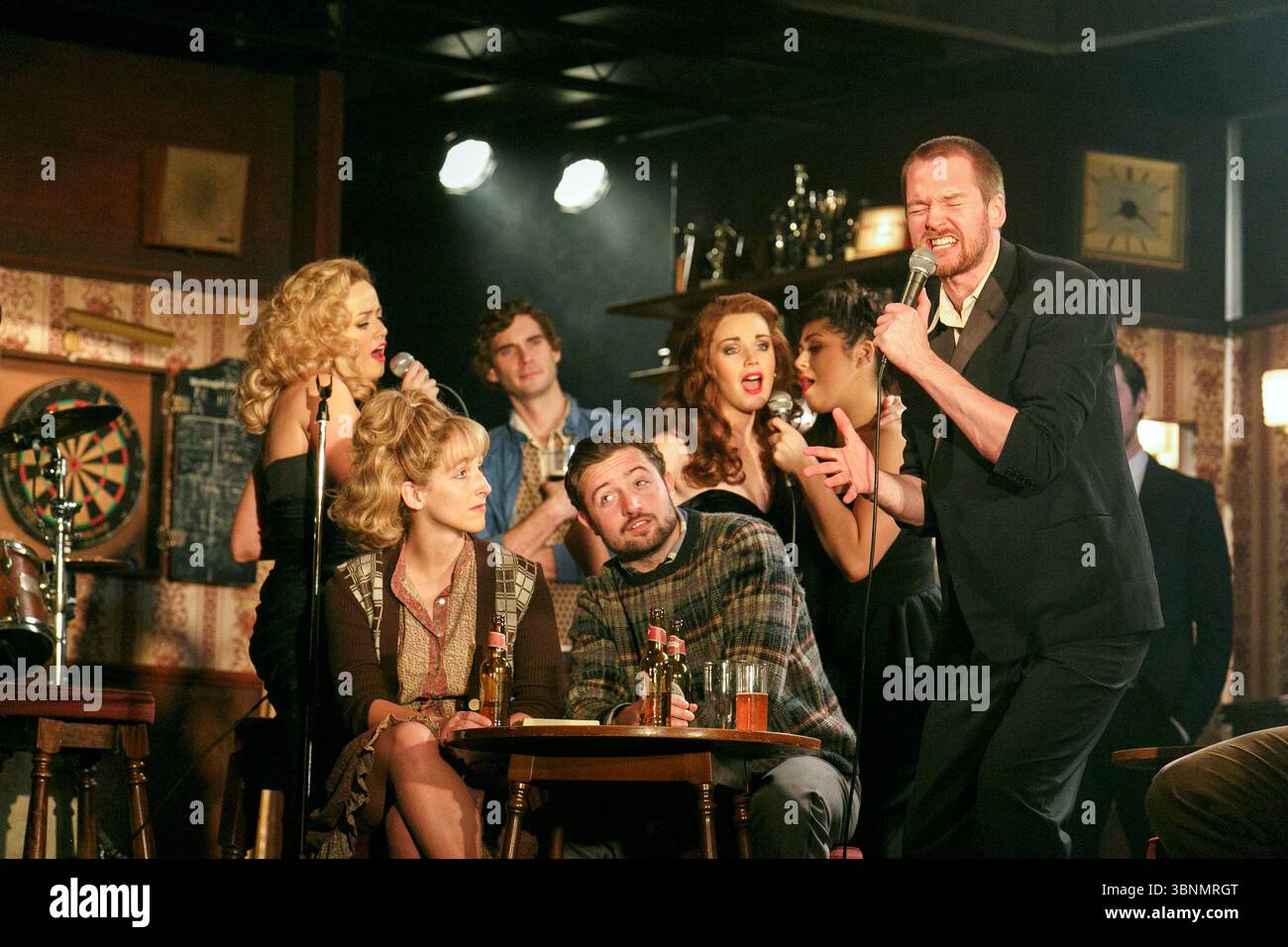 front right: Killian Donnelly (Deco) in THE COMMITMENTS by Roddy Doyle ...