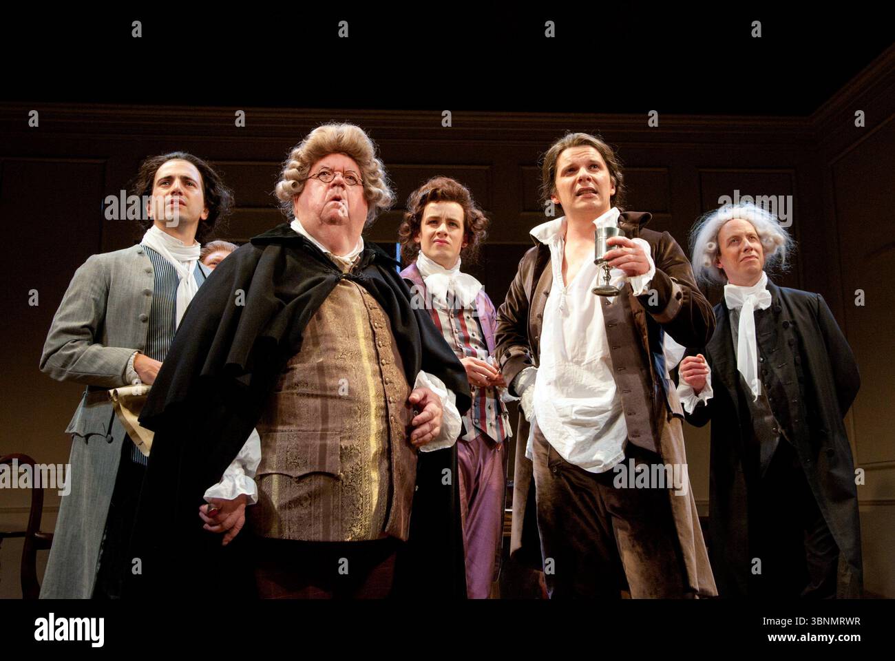 Act III scene iii - front centre l-r: Ian McNeice (Sir Oliver Surface ...