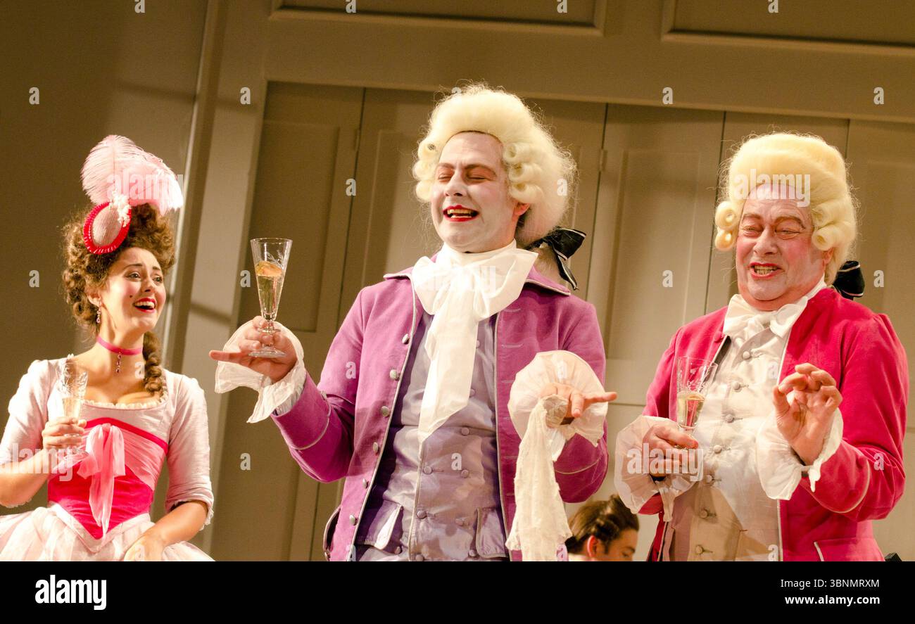 Act II scene i - l-r: Susannah Fielding (Lady Teazle), Grant Gillespie ...