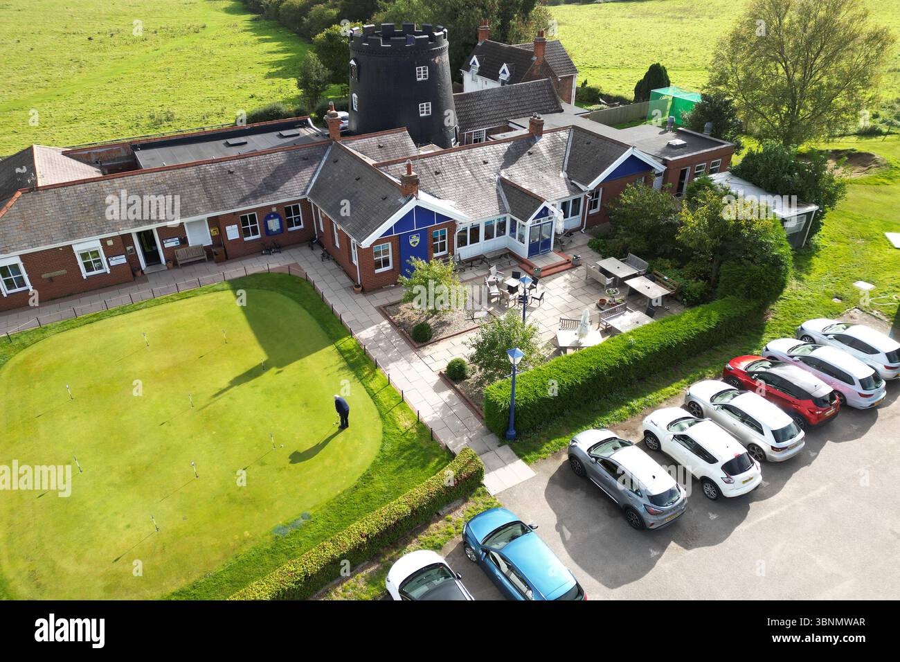 aerial view of Beverley & East Riding Golf Club Stock Photo - Alamy