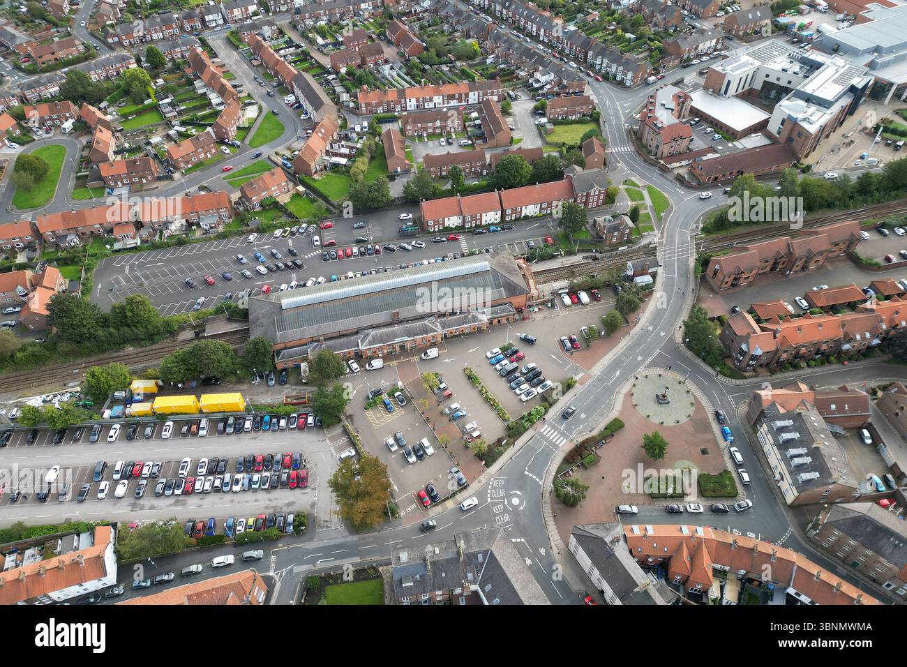 aerial view of Beverley railway station Armstrong way. Beverley. East ...