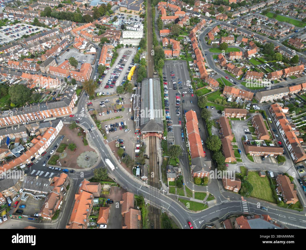 aerial view of Beverley railway station Armstrong way. Beverley. East ...