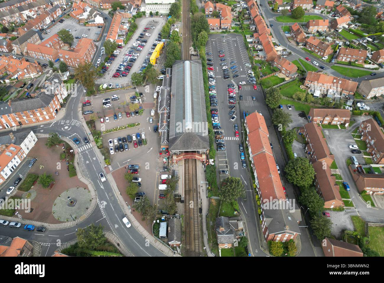 aerial view of Beverley railway station Armstrong way. Beverley. East ...