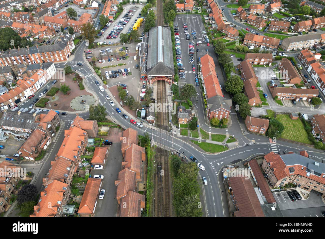 aerial view of Beverley railway station Armstrong way. Beverley. East ...