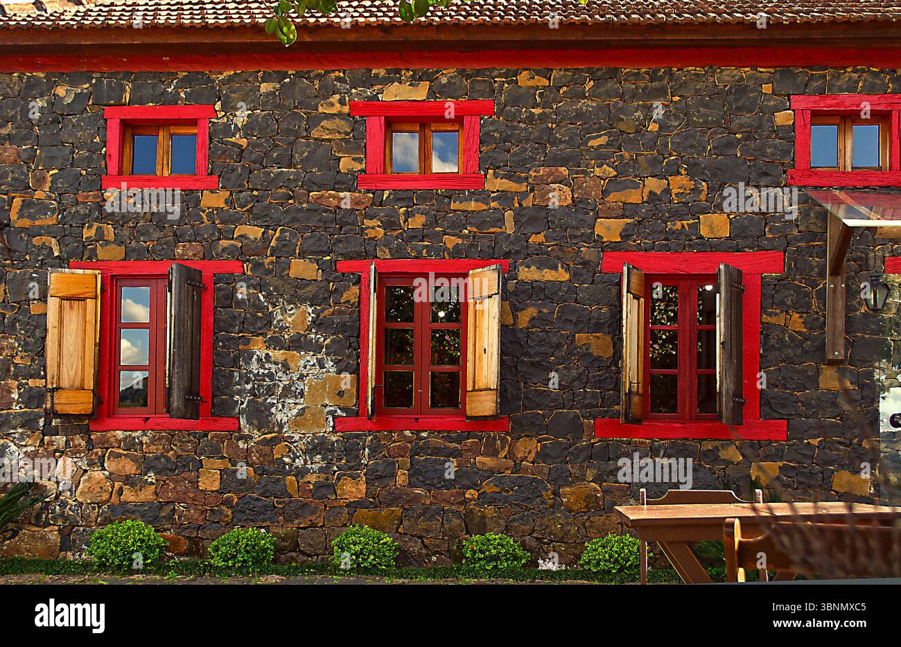 Ancient Stone House located on the roadside Stock Photo - Alamy