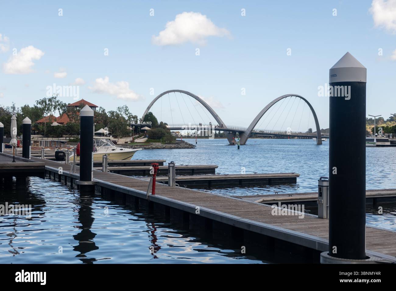 Perth, Australia - 8 April 2025: Elizabeth Quay, a major waterfront ...