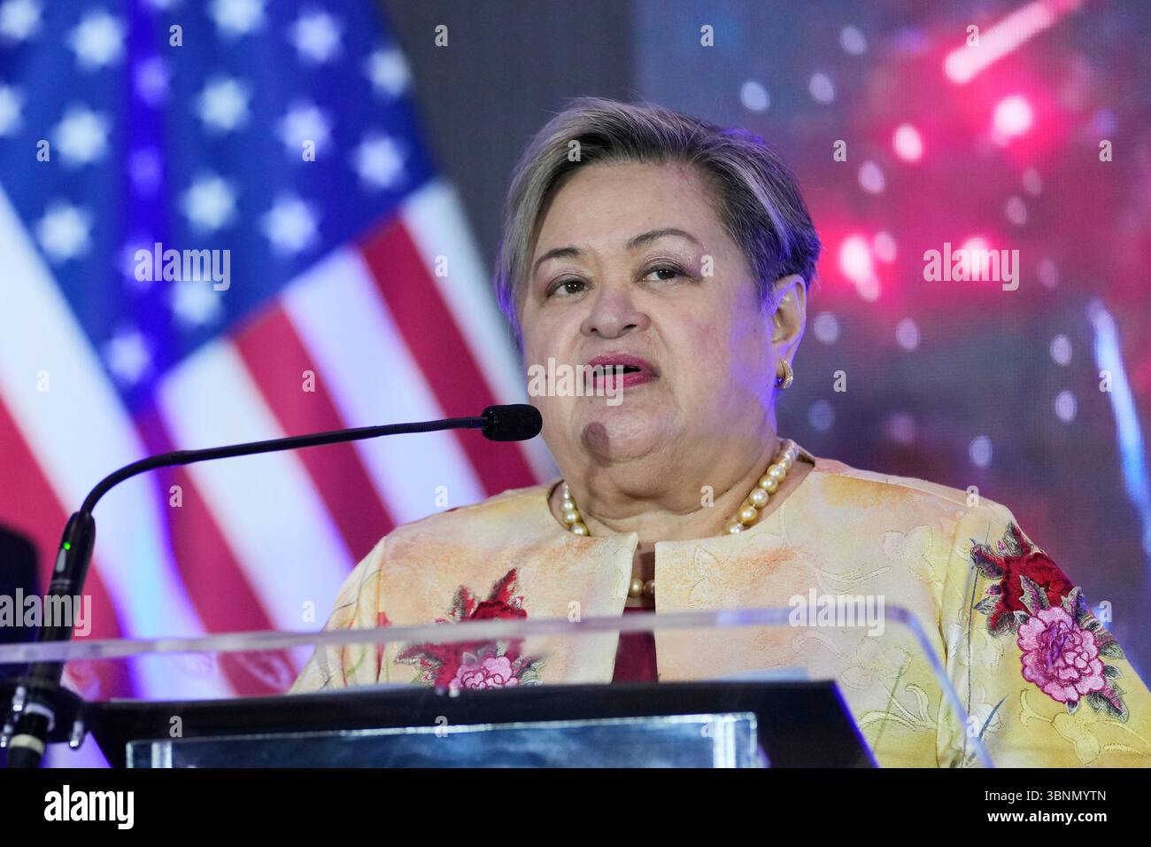 New Philippine Foreign Affairs Secretary Ma. Theresa P. Lazaro speaks ...