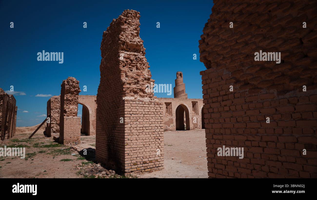 Stones stand tall at the historical site of Abu Dulaf in Iraq ...