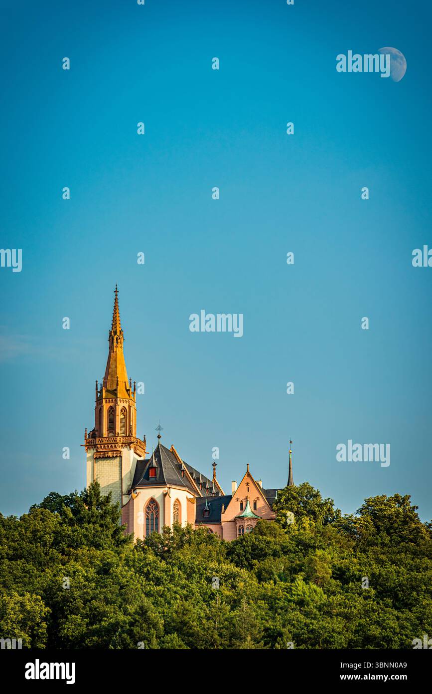 St. Rochus Chapel in Bingen, neo-Gothic pilgrimage church on the ...