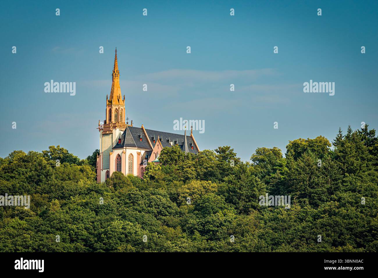 St. Rochus Chapel in Bingen, neo-Gothic pilgrimage church on the ...