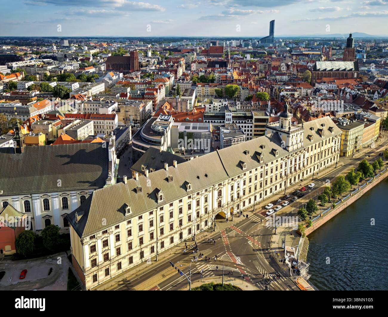 Drone view city wroclaw poland hi-res stock photography and images - Alamy