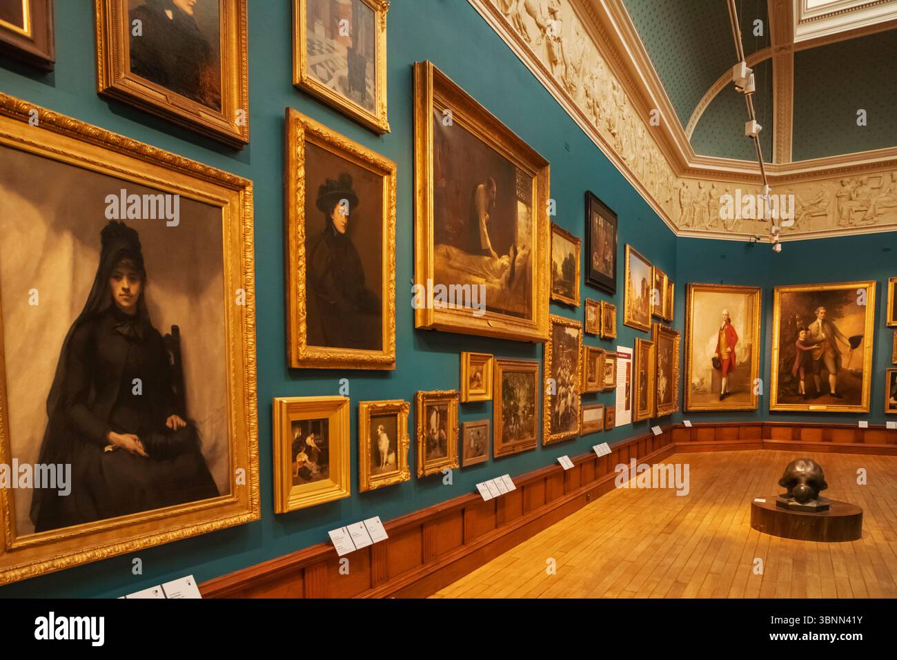 England, Somerset, Bath, Victoria Art Gallery, Interior View of The ...