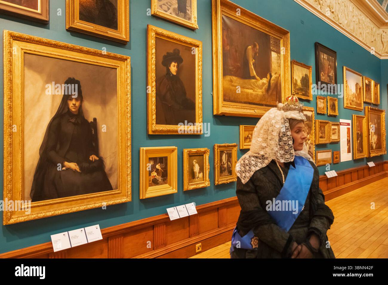 England, Somerset, Bath, Victoria Art Gallery, Interior View of the ...