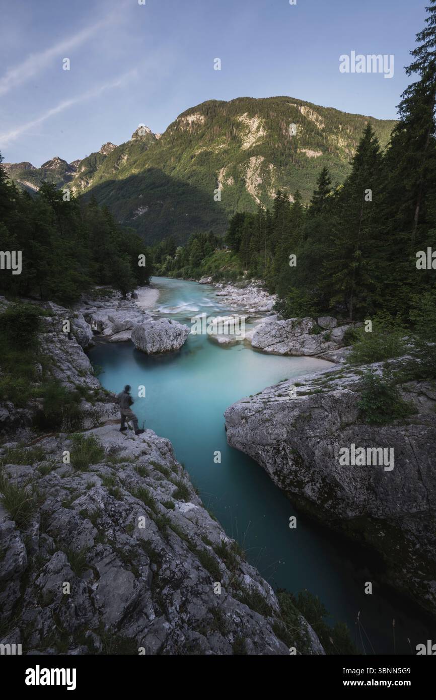 The large Soca troughs (Velika korita Soce) and gorges along the Soca ...