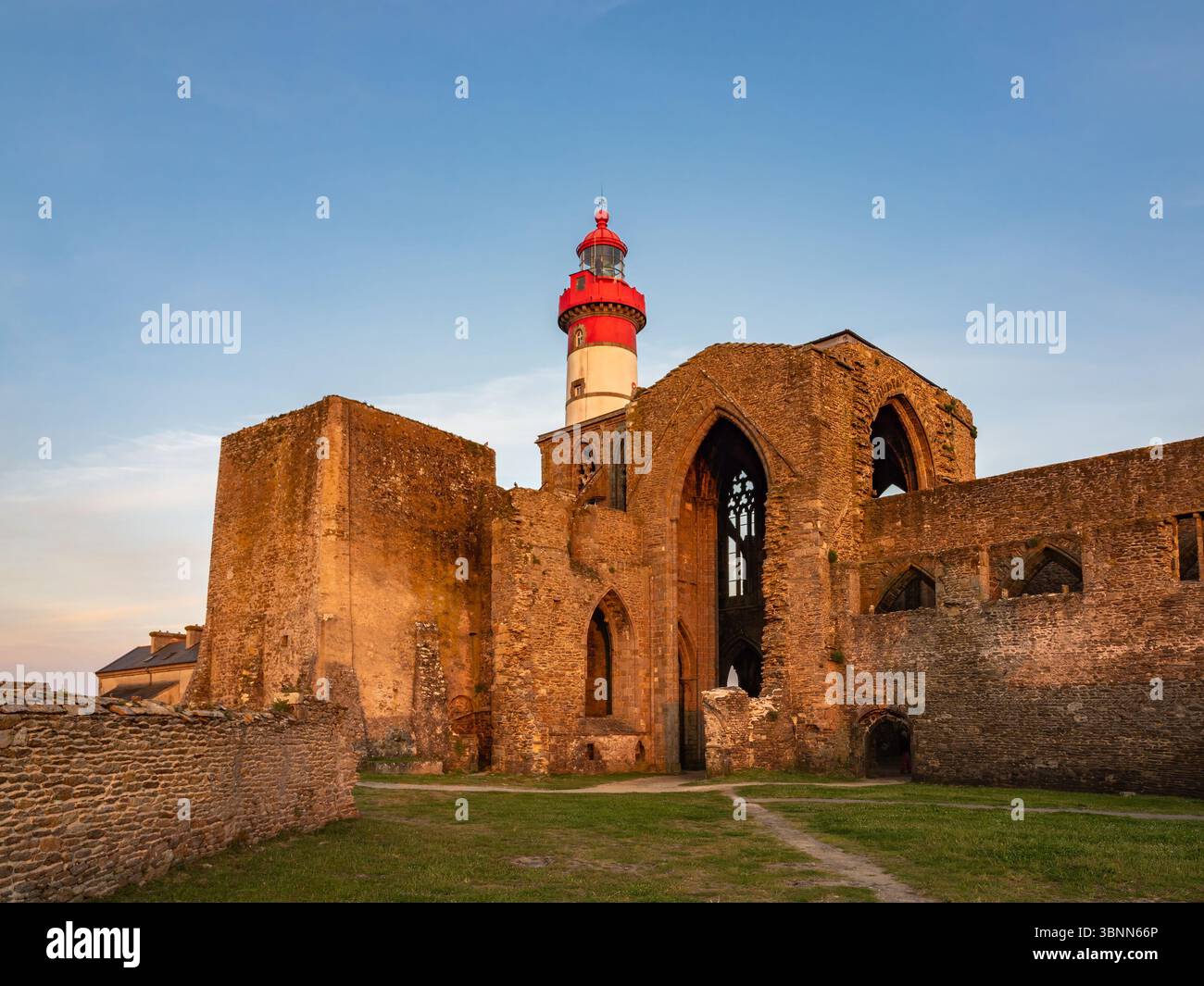 Plougonvelin, France – May 20, 2025: The ruins of the medieval Abbaye Saint-Mathieu de Fine ...