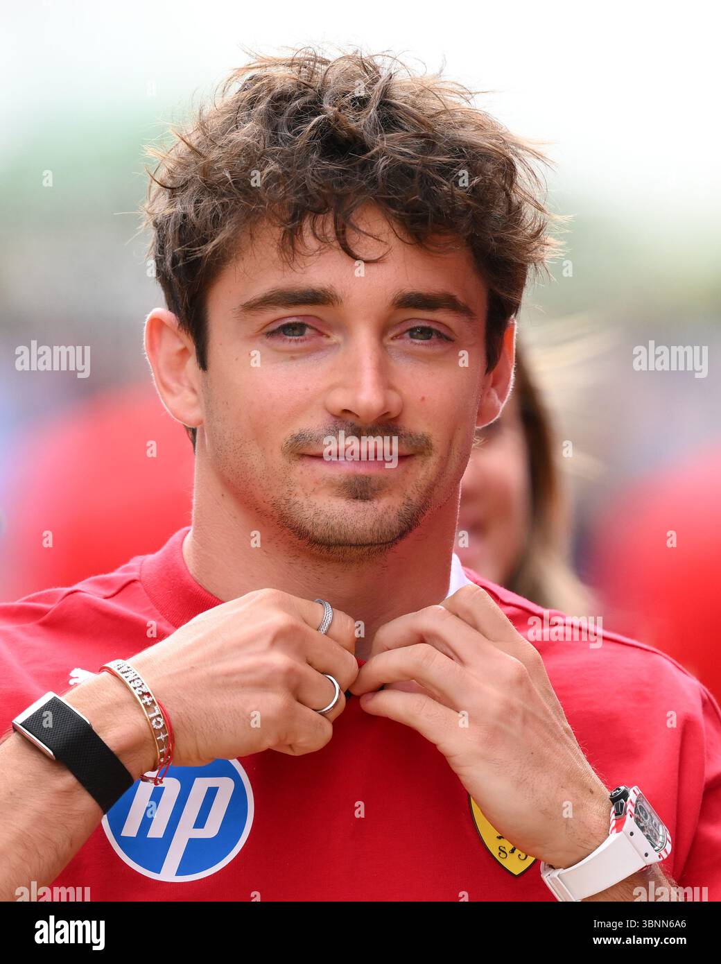 Charles Leclerc of Monaco and Ferrari participates in the Formula 1 ...