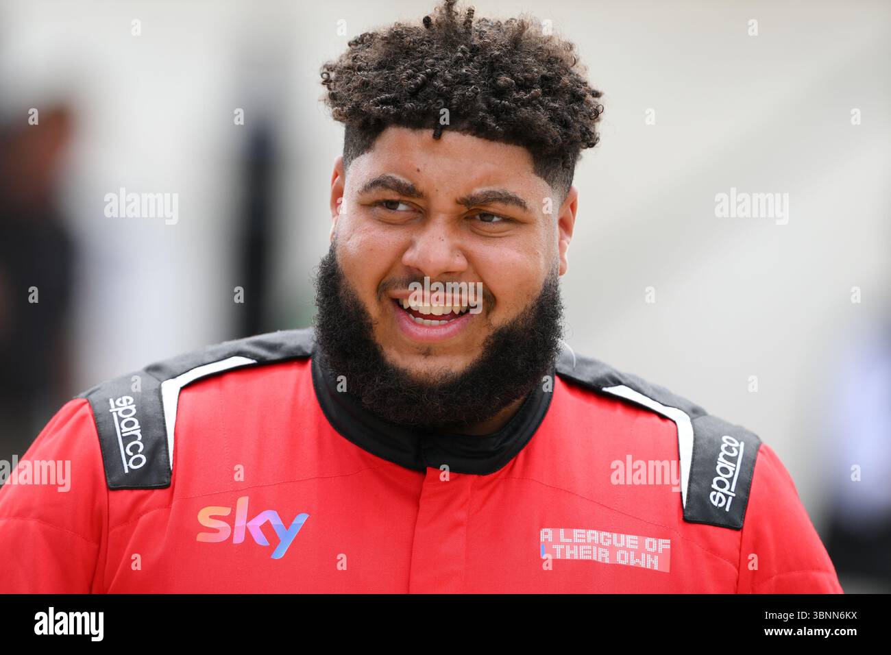 British rapper Big Zuu (Zuhair Hassan) is in the paddock during the ...
