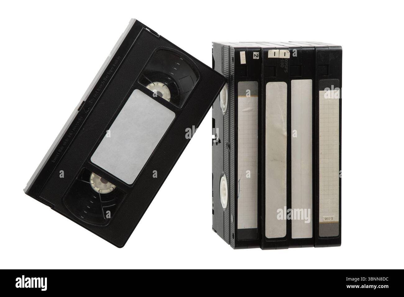 Vintage VHS video cassettes arranged in a group, evoking nostalgia for ...