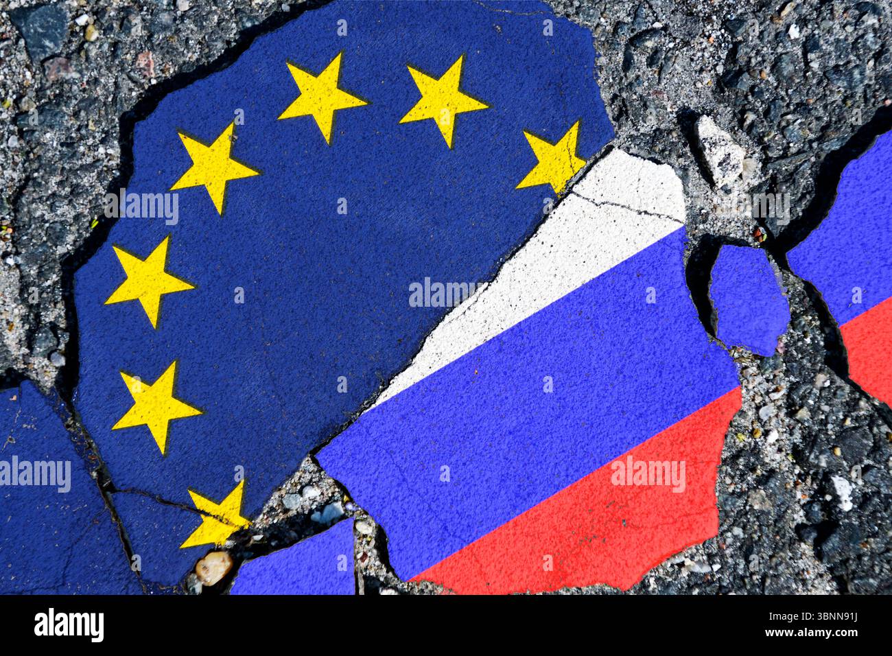 Symbolic fracture flags hi-res stock photography and images - Alamy