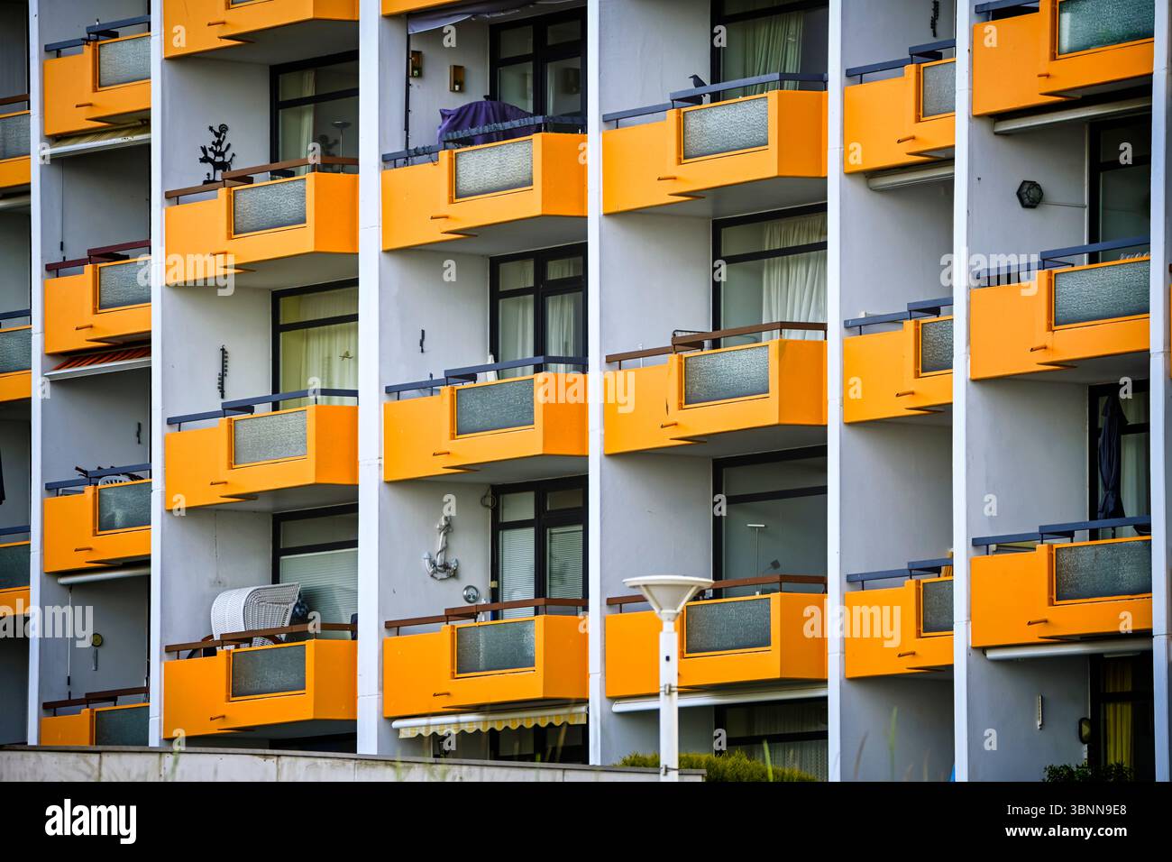 Residential building with balconies in Scharbeutz, Schleswig-Holstein ...