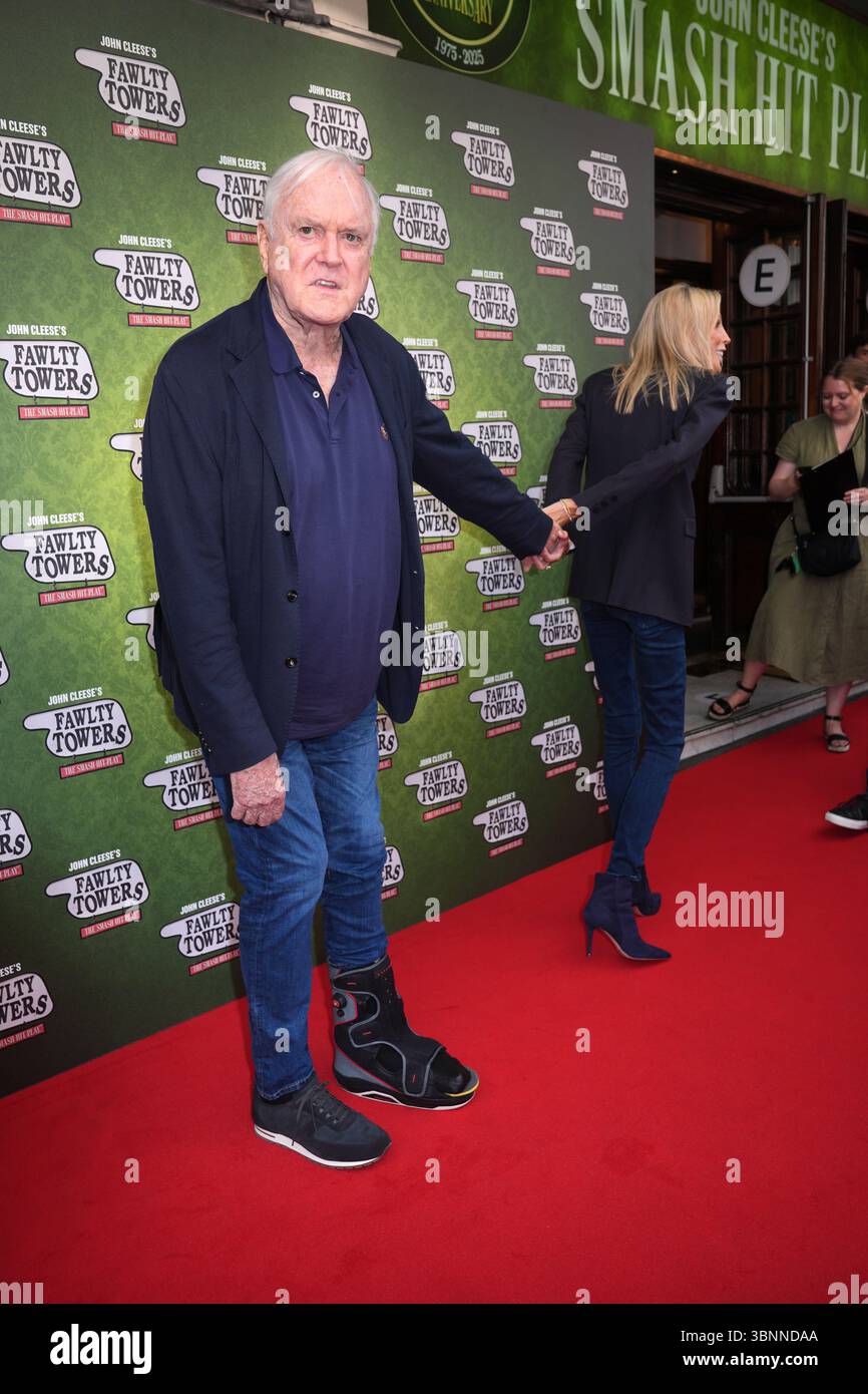 John Cleese and his wife, Jennifer Wade, attend a gala night ...