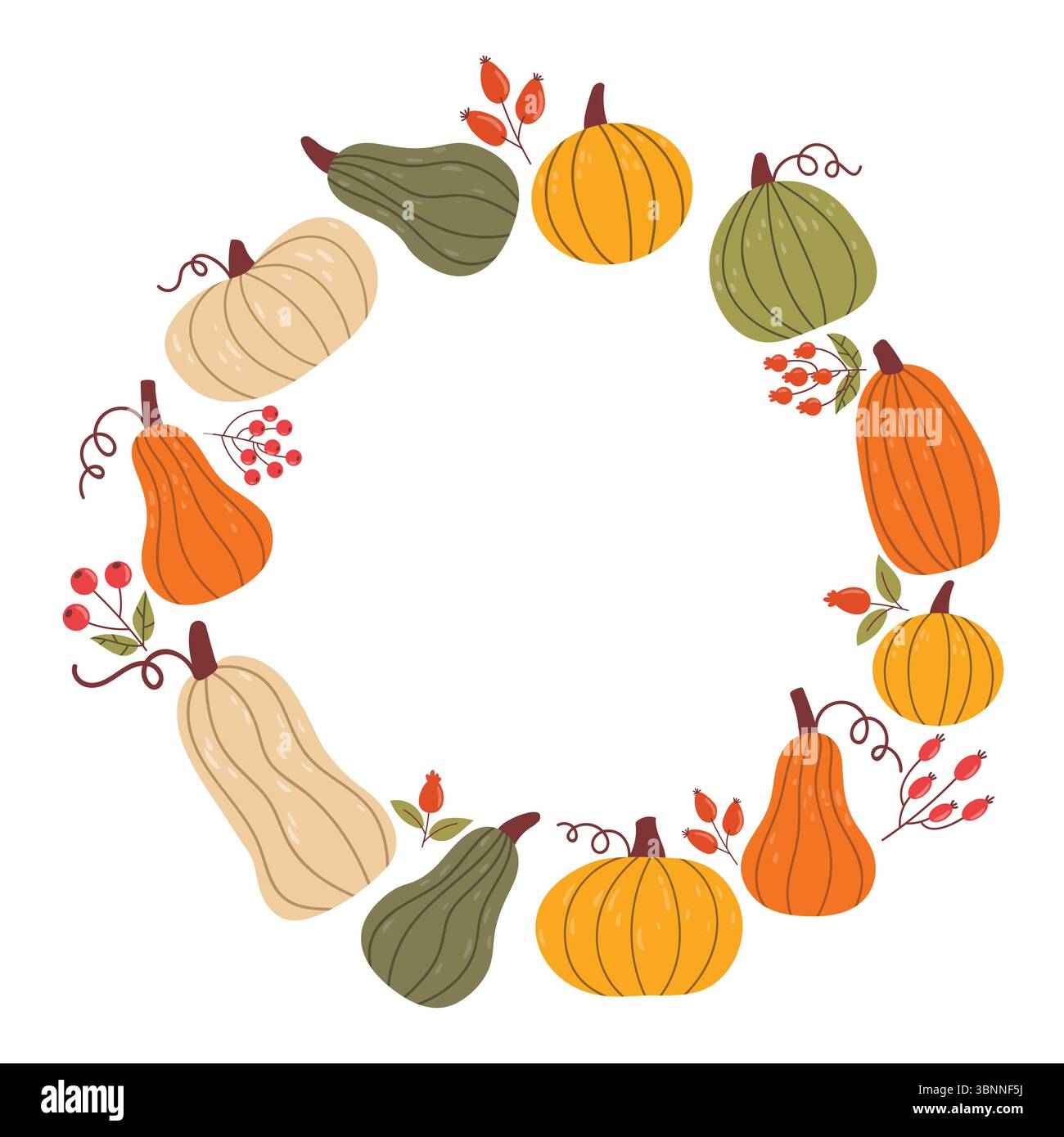 Autumn berry frame in Stock Vector Images - Alamy