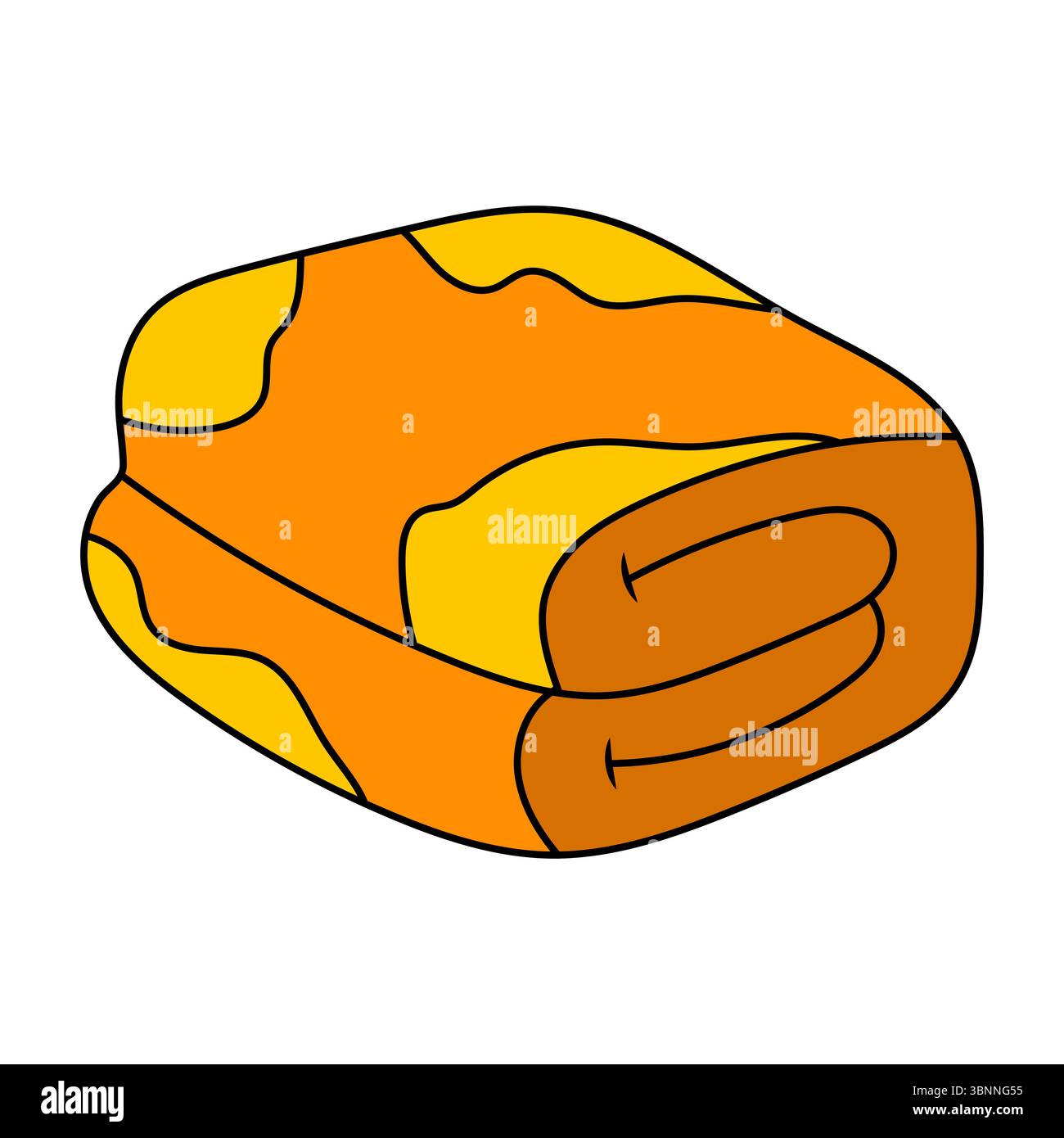 Colorful Folded Blanket Vector Illustration. A vibrant vector ...