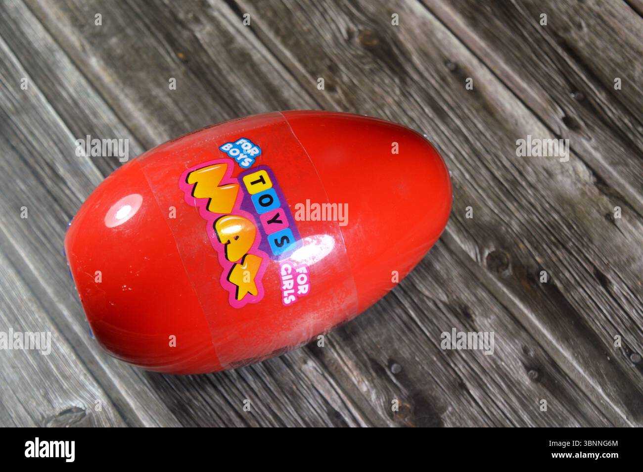 Cairo, Egypt, June 23 2025: Toys Max plastic egg contains assorted ...