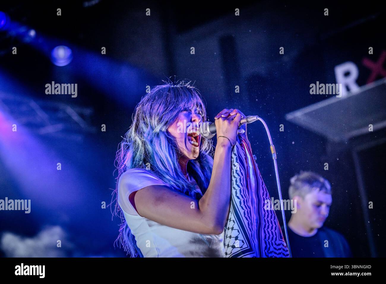 The band Initiate live on stage Stock Photo - Alamy