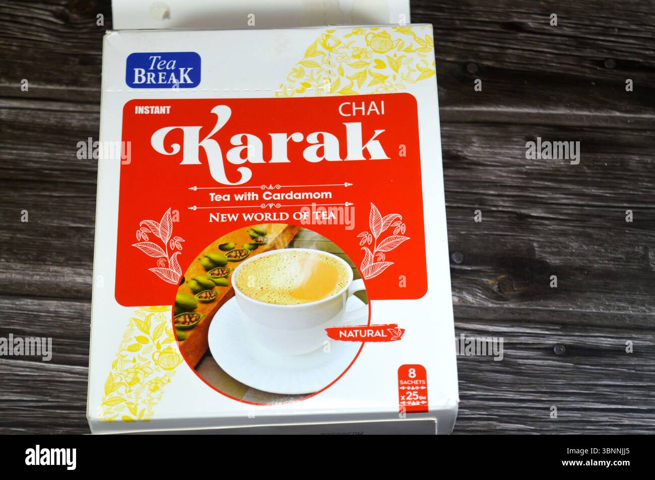 Cairo, Egypt, June 27 2025: Karak tea, Instant tea with cardamom, tea ...
