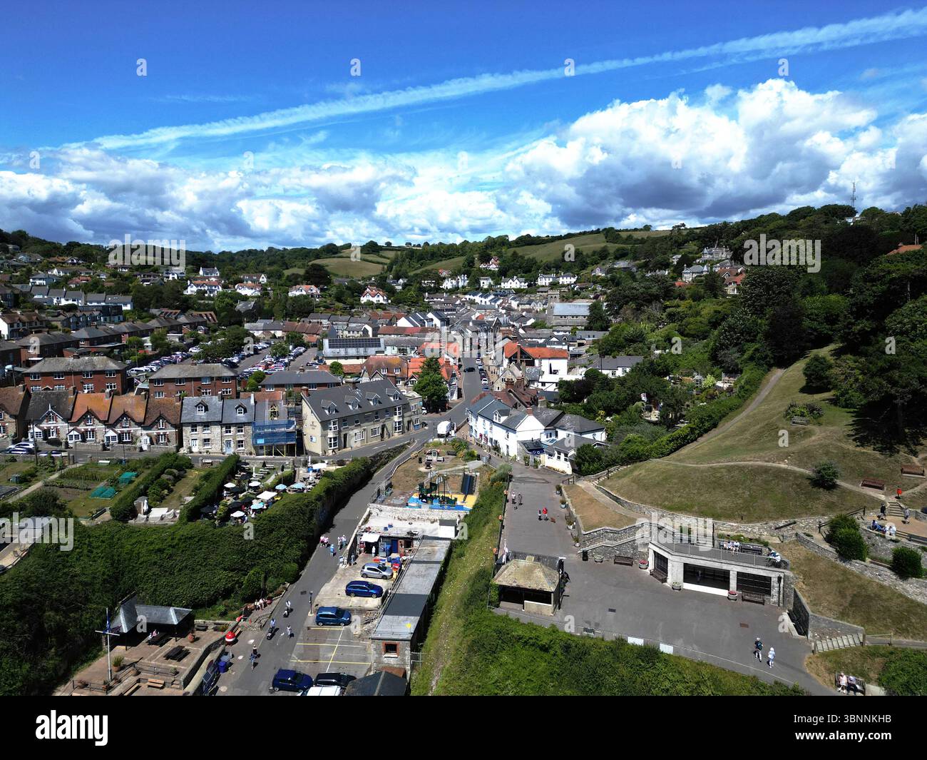 UK>Weather.Lovely Afternoon in Beer East Devon.Drone Image Copyright ...