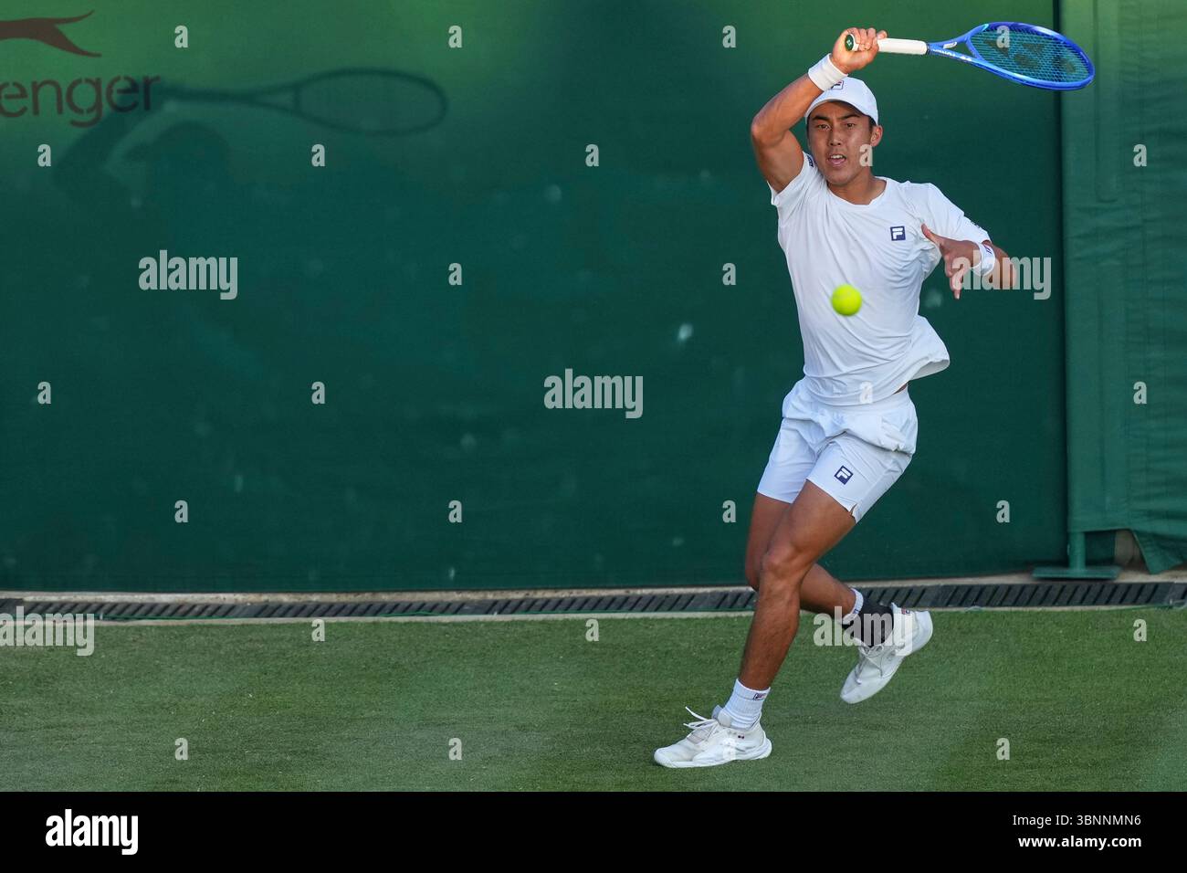 Rinky Hijikata of Australia returns to Ben Shelton of the U.S. during ...