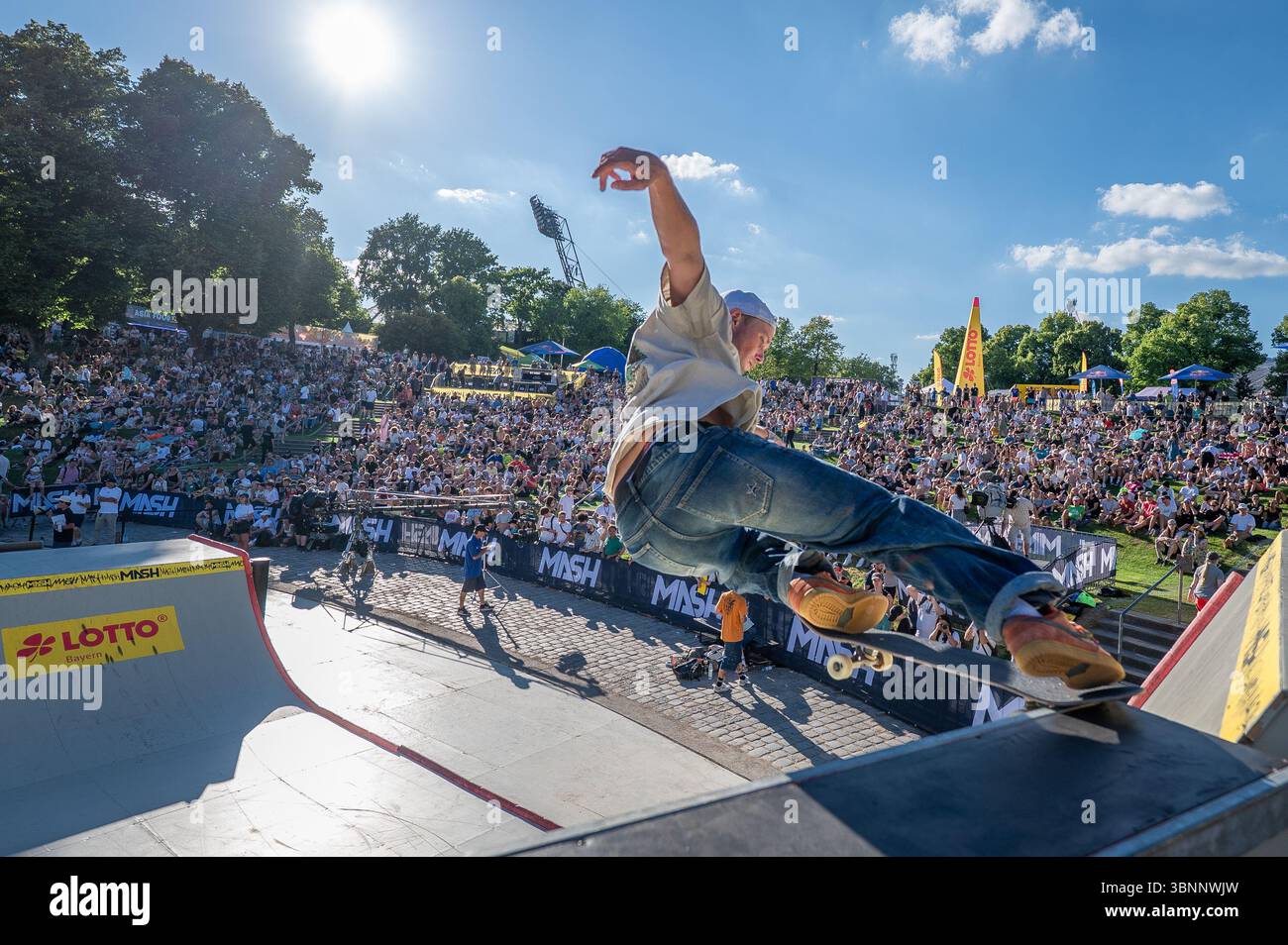 Jake Wooten skateboarding Munich Mash Munich Germany on 06.28.2025 ...
