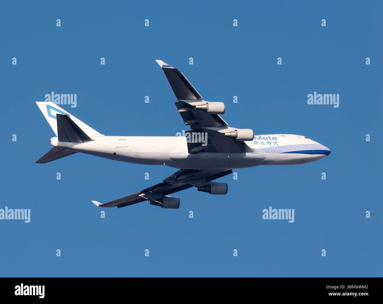 Fly Meta - Boeing 747-400 airplane, Budapest, Hungary, Magyarország ...