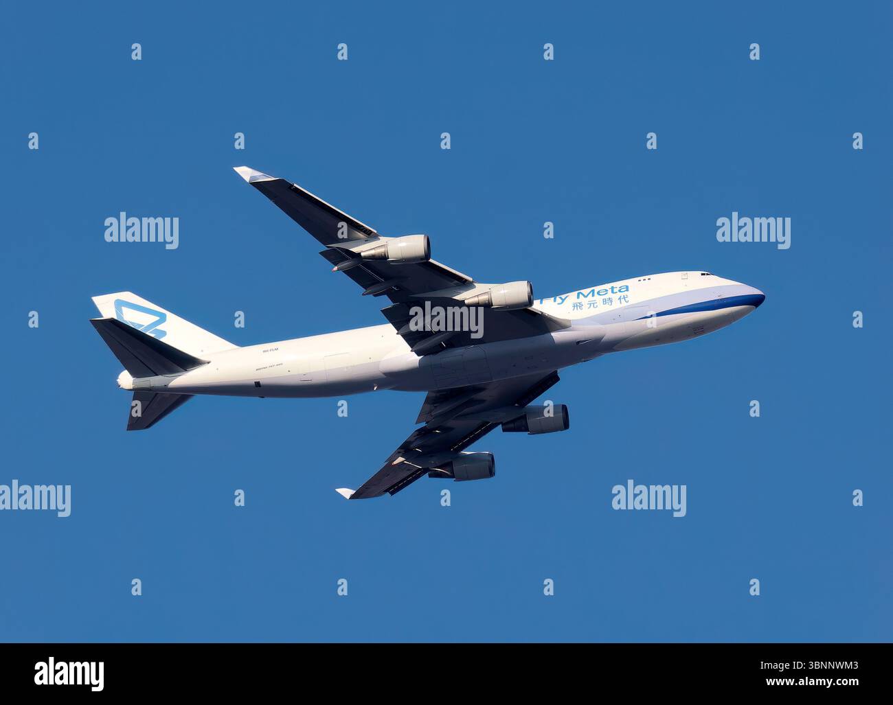 Fly Meta - Boeing 747-400 airplane, Budapest, Hungary, Magyarország ...