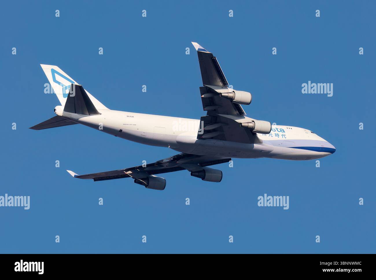 Fly Meta - Boeing 747-400 airplane, Budapest, Hungary, Magyarország ...