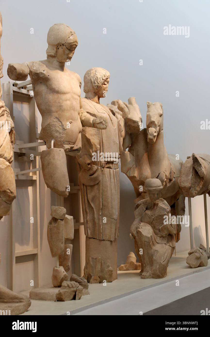 The Eastern Pediment of the Temple of Zeus. Archaeological Museum of ...