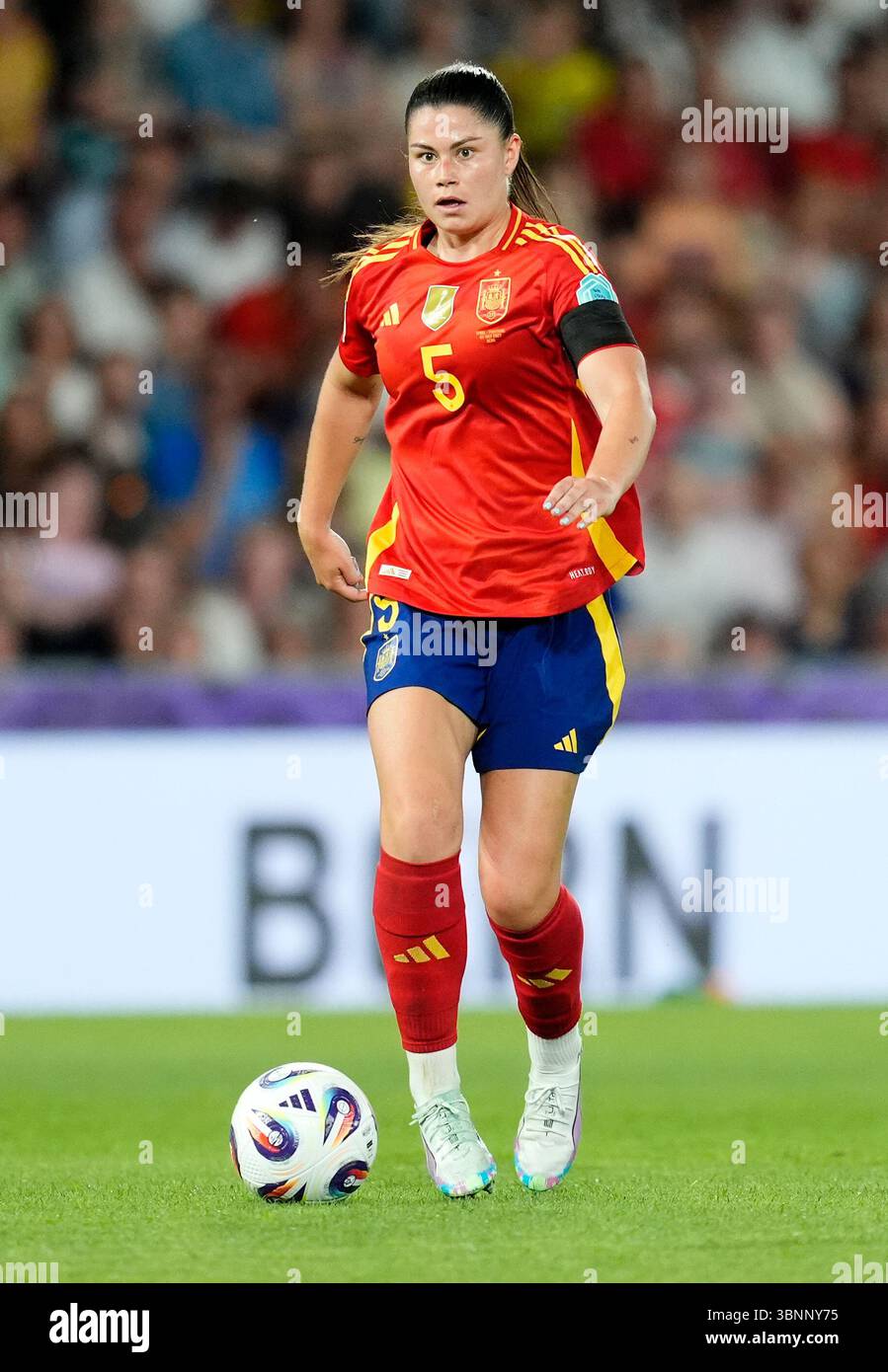 Spain's Maria Mendez in action during the UEFA Women's Euro 2025 Group ...