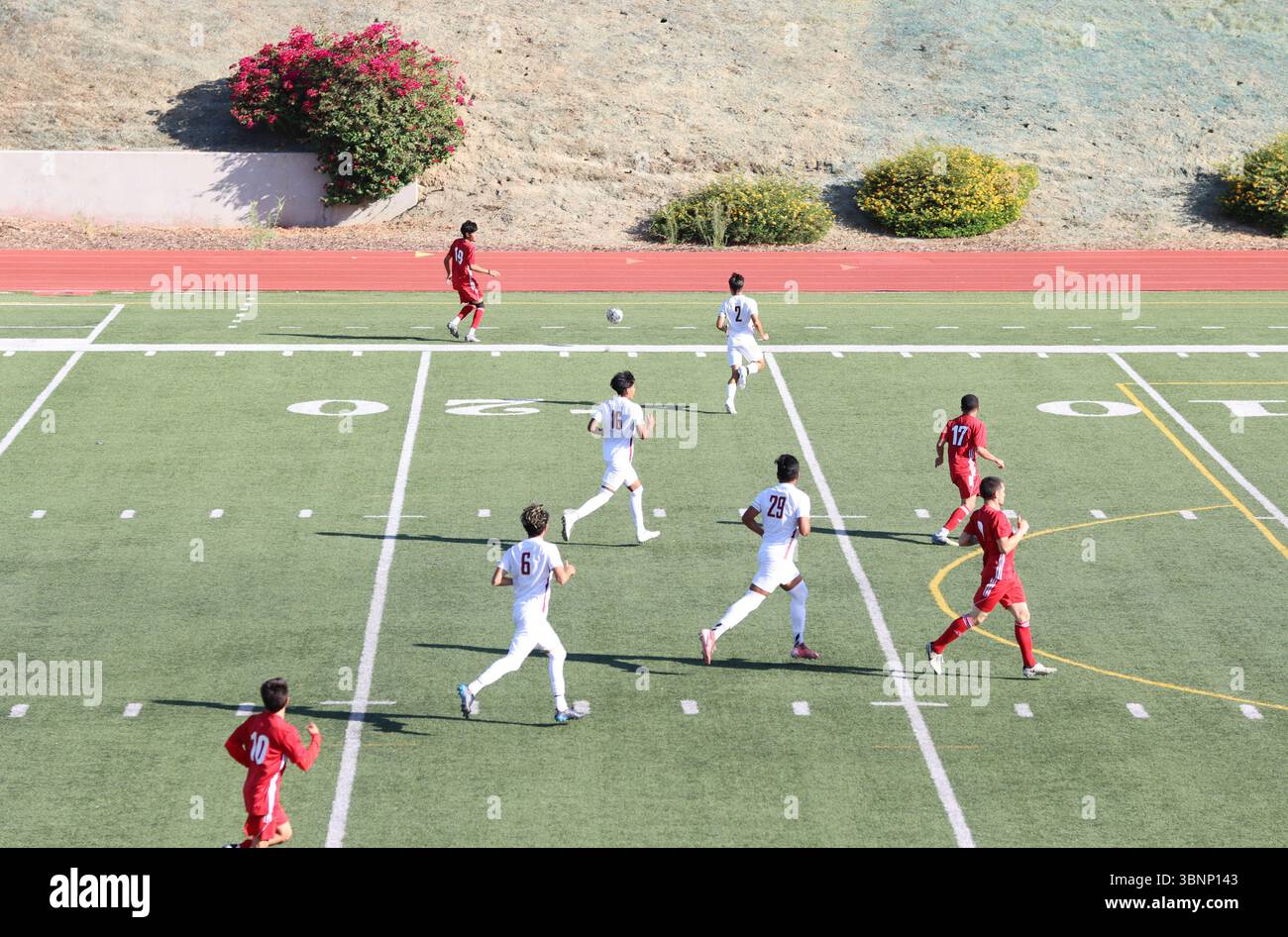 Pierce Brahmas and Pasadena City College Lancers play on the field in ...