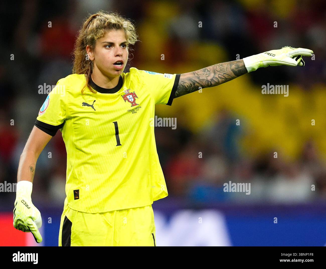 Portugal goalkeeper Ines Pereira during the UEFA Women's Euro 2025 ...