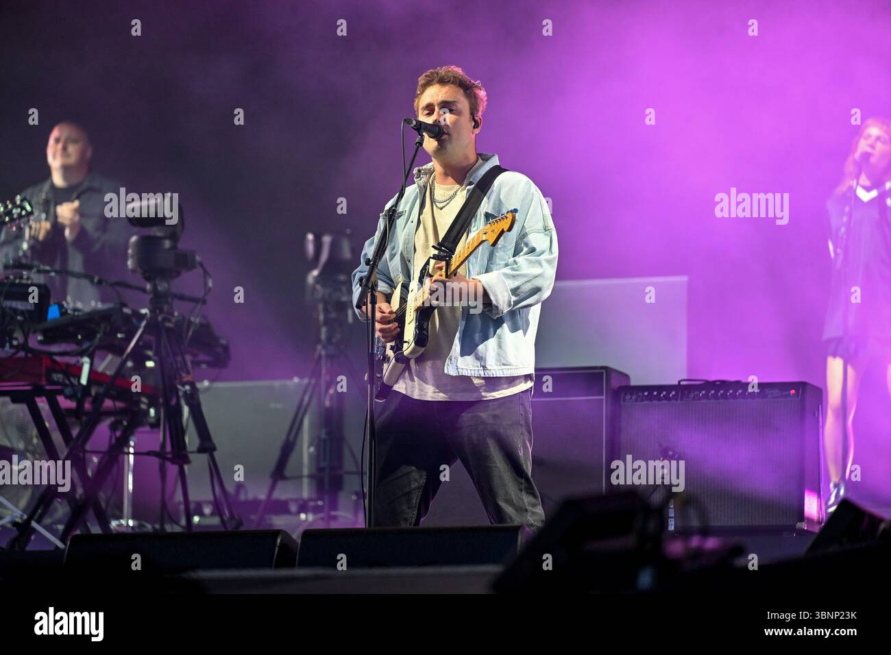 Sam Fender performs on the ebay Main Stage at the Launch Event at the ...