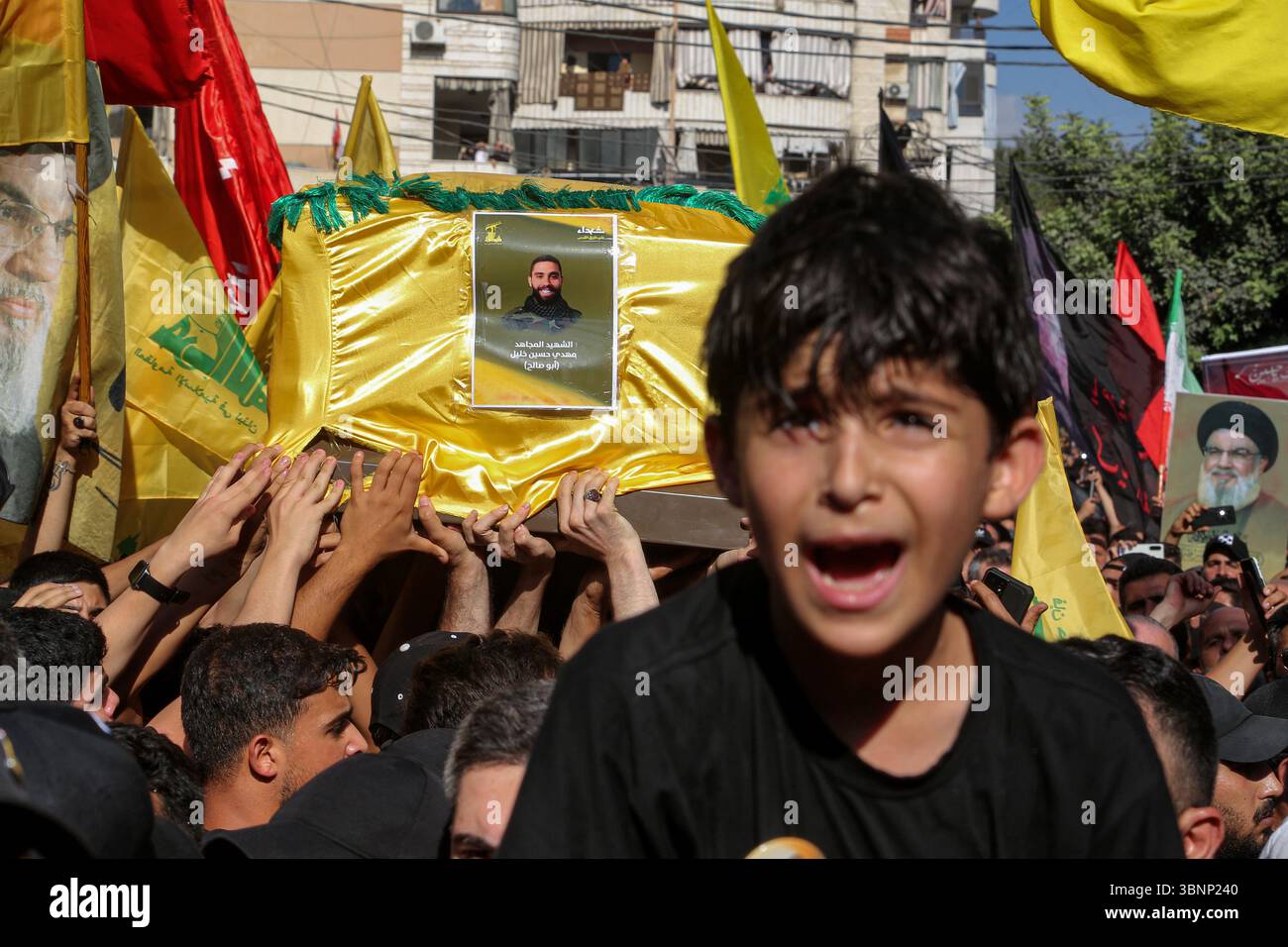 Beirut, Beirut, Lebanon. 3rd July, 2025. Pro-Iranian Hezbollah ...