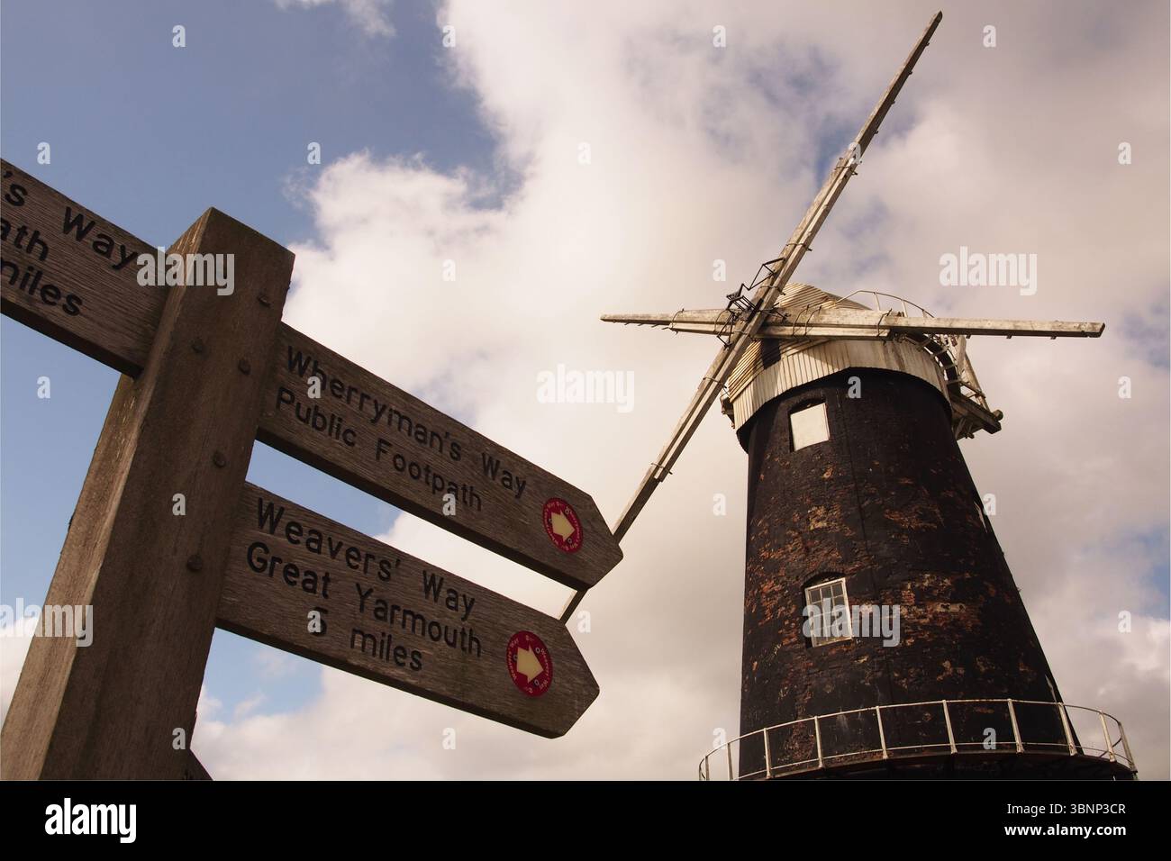 The Berney Arms Windmill, mill, Reedham Marshes, Great Yarmouth ...