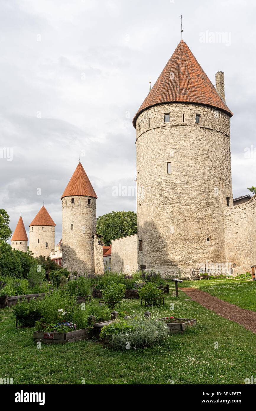 Towers Square (Tornide väljak) in Tallinn, Estonia, featuring medieval ...